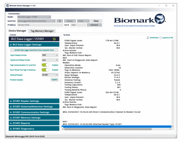 Device Manager Software - Biomark