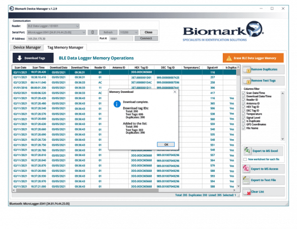Device Manager Software - Biomark