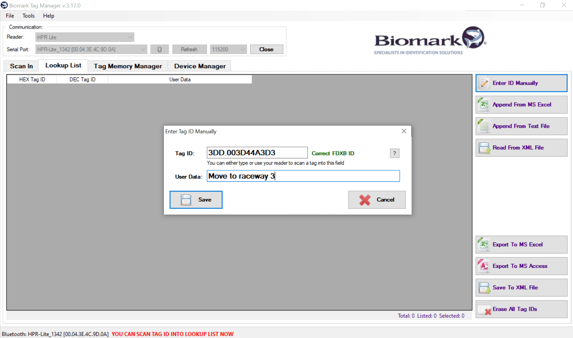 Tag Manager - Biomark