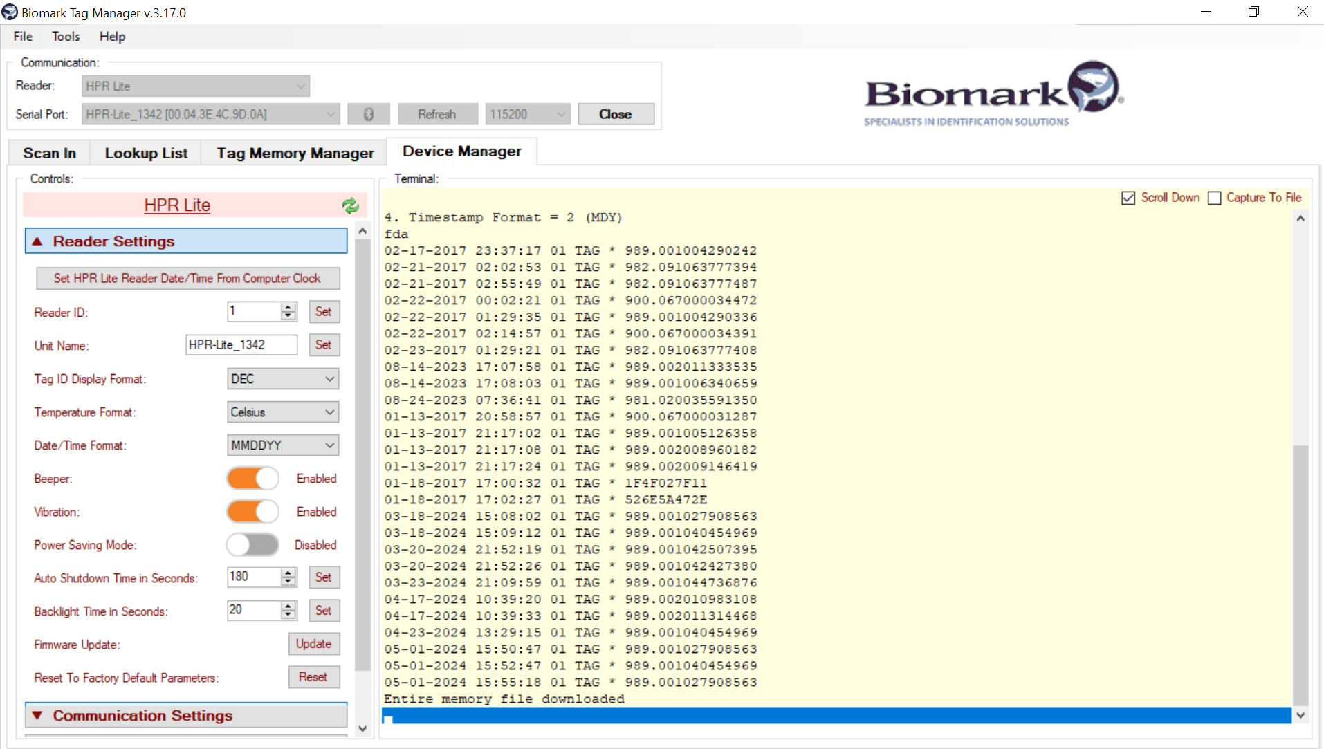 Tag Manager - Biomark